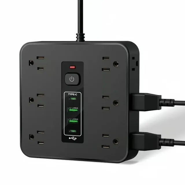 ⚡16-in-1 Power Strip with Switch & Surge Protection,ETL Listed ...